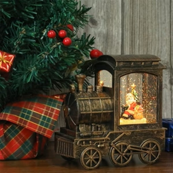 BDI Lamp-SDD08-Train Large Christmas Music Snow Globe Lantern Train LE ...